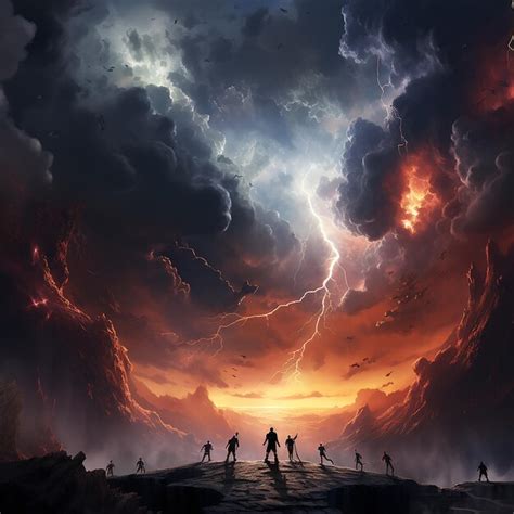 Premium Photo Day Of Final Judgment A Biblical Epic