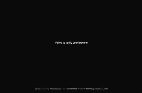 `unable To Verify Browser` Error V0 Vercel Community
