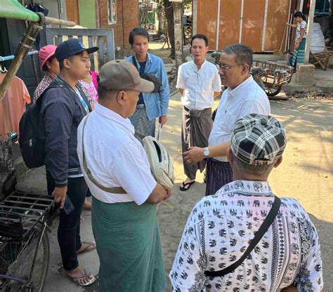 အင်းစိန်မြို့နယ်၌ သန်းခေါင်စာရင်းကောက်ယူနိုင်ရေးအတွက် အဆောက်အဦမှတ်တမ်းတင်ခြင်း လုပ်ငန်းအား တာဝန