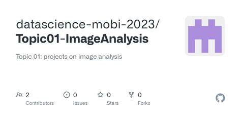 Github Datascience Mobi 2023topic01 Imageanalysis Topic 01 Projects On Image Analysis