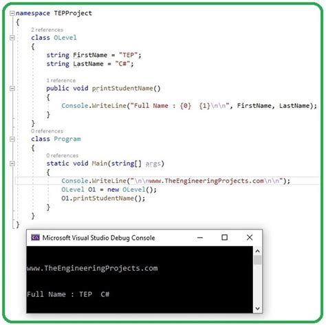Introduction To Classes In C The Engineering Projects