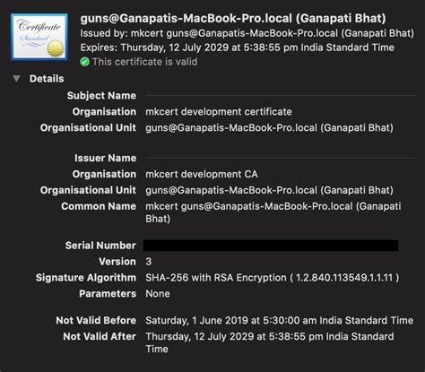 Certificate Not Standards Compliant On Macos Catalina Ios 13 · Issue