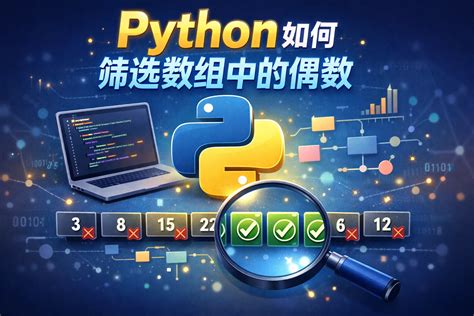Python如何筛选数组中的偶数