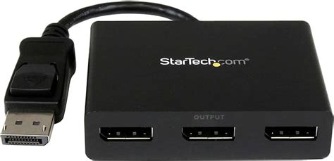 Amazon Com StarTech Com 3 Port DisplayPort 1 2 Splitter DisplayPort To 3x DP Multi Monitor
