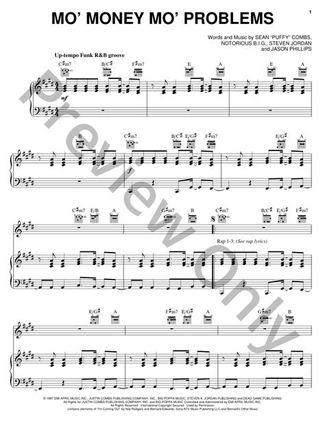 Mo Money Mo Problems Jw Pepper