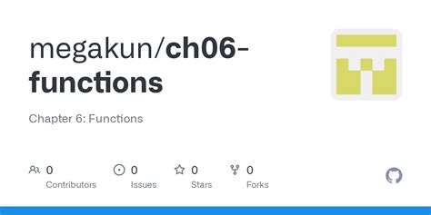Github Megakunch06 Functions Chapter 6 Functions