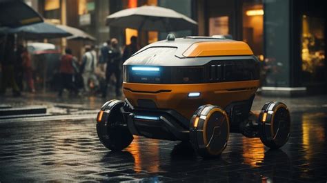 Premium Ai Image Embracing The Future With Electric Autonomous Vehicles