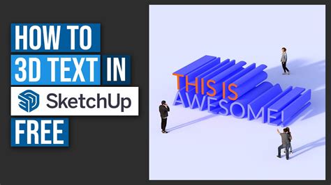 Sketchup 3d Text Tool At Hayden Ness Blog