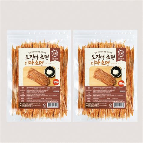 해야미 해야미 이카소멘 오징어소면 120g120g총 240g 위시버킷