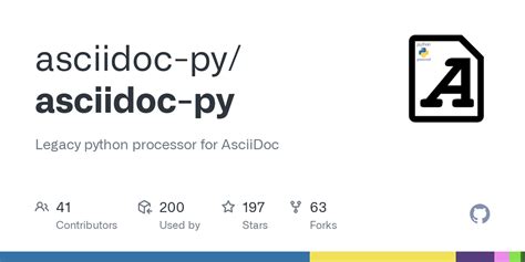 github asciidoc py asciidoc py legacy python processor for asciidoc
