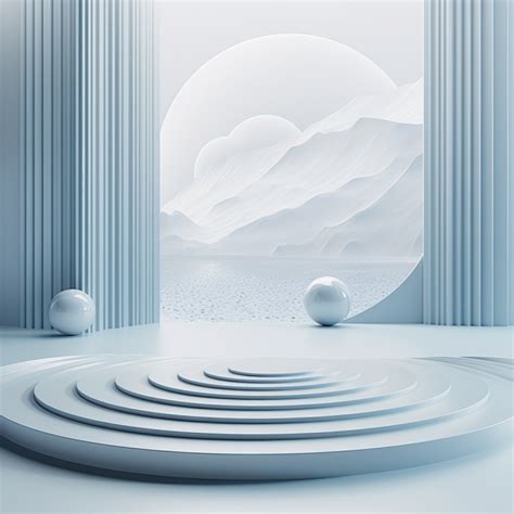 Ai浅蓝色展台海报背景