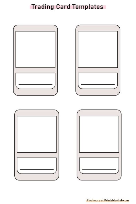 Printable Trading Card Template