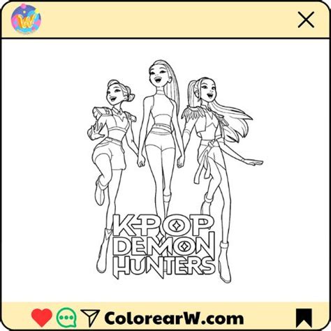 55 Kpop Demon Hunters Coloring Pages Free And Fun