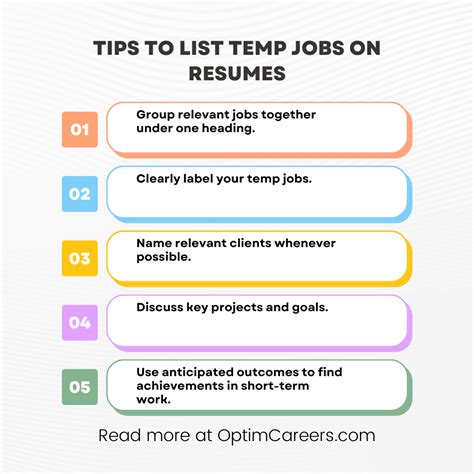 How To List Temp Jobs On Resume 5 Steps — Optim Careers