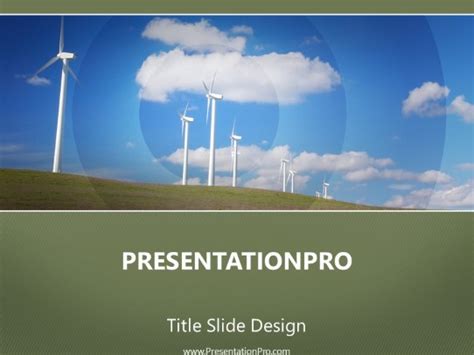 Wind Power Business PowerPoint Template PresentationPro