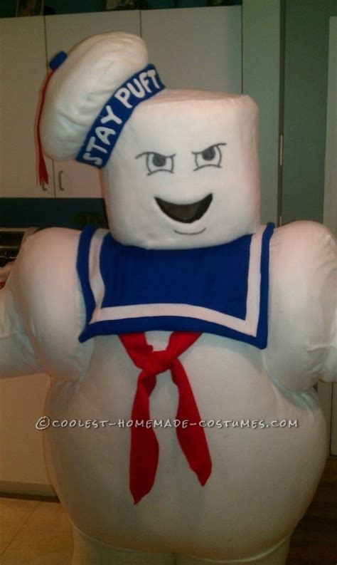 Fun Homemade Stay Puft Marshmallow Man Halloween Costume Mens