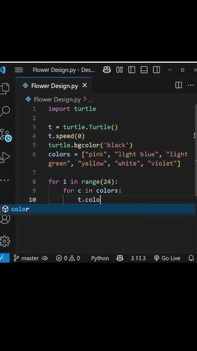 🌸 Flower Design Using Python Turtle Youtube