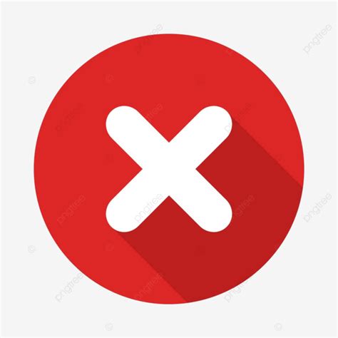 Incorrect Indications X Symbols Declined Unapproved Negative Inaccurate Negated Vector Button