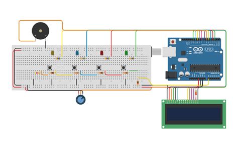 Circuit Design Simon Dice Tinkercad