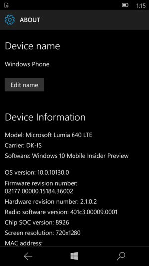Windows 10 Mobile Build 10130 Betawiki