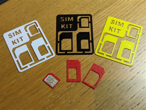 Sim Adapter Kit Card By Plauk Download Free Stl Model