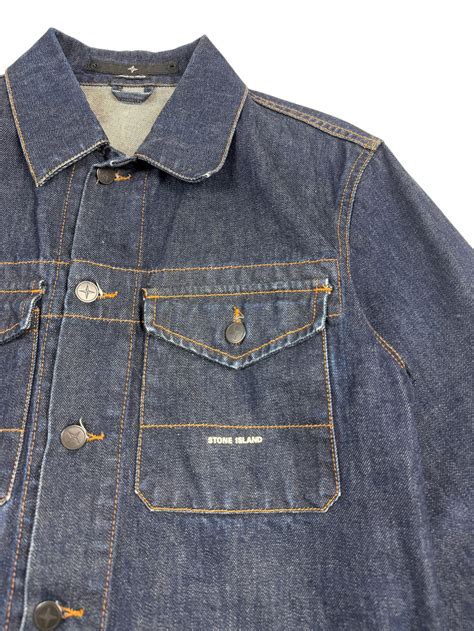 Stone Island Denims Aw02 Denim Chore Jacket Rebourn