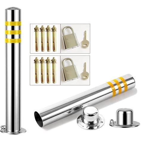 Barrire De Parking 2 Paquet Barrire De Scurit Pour Les Alles Parkings