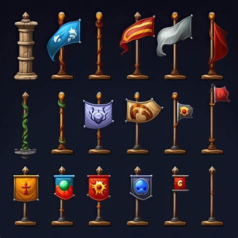 Premium Ai Image Flutter Flag Pole Game Ai Generated Small Sign Icon