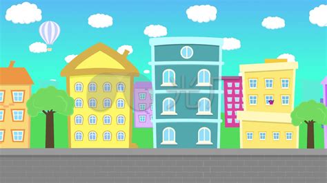 街道卡通图 城市街道卡通图 超市卡通图 大山谷图库