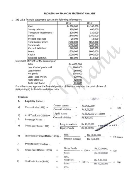 Fsa Solutions New Pdf Equity Finance Balance Sheet