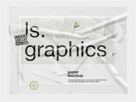 Plastic Overlay Paper Mockup Psd