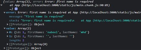 Reactjs Joi Error For Object Not Listing All Errors At Once Stack