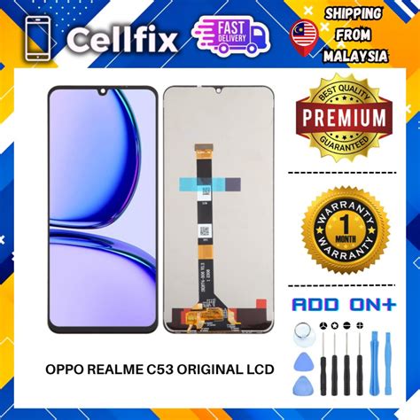 Oppo Realme C53 Original Rmx3760 Compatible Lcd Display Touch Screen Digitizer Shopee Malaysia