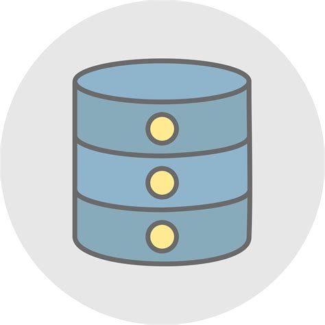 Database Line Filled Light Icon 44090782 Vector Art At Vecteezy