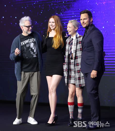 [e포토] 가디언즈 오브 갤럭시의 감독과 배우들