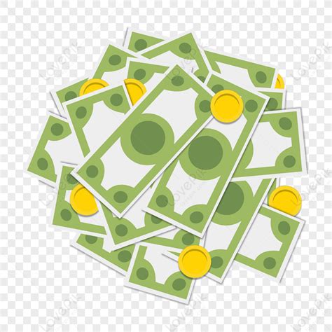 Dinero Clipart De Monedas De Oro Elemento De Billetes De Dibujos