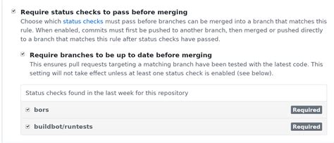 Buildbotbors Github Still Expecting A Status Check After Successful `bors Try` Support