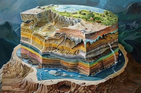 Premium Photo Educational Cross Section Of Earth Layers Diagram