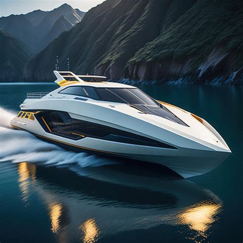 Premium Photo Luxury Super Speed Boat With Modern Design On Ocean