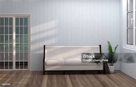벽 빈티지 빈 방 3d 렌더링 럭셔리 룸 인테리어의 거실 간단한 레이아웃에 화이트 소파 0명에 대한 스톡 사진 및 기타 이미지 0명 3차원 형태 갈색 Istock