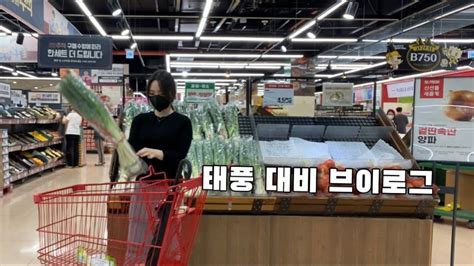 자취생 태풍에 싹쓸이 당한 마트 털어다가 ㅣ자취생 일상 브이로그 Youtube