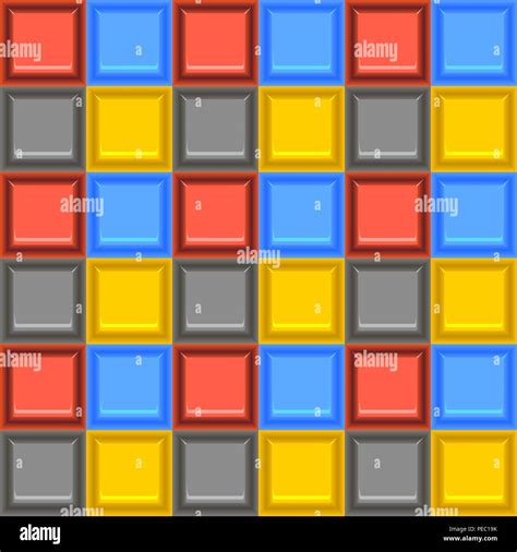 Square Vibrant Colored Glass Mozaic Tile Seamless Vector Pattern Stock