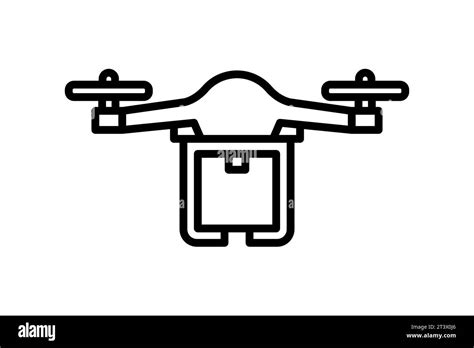 Delivery Drone Icon Icon Related To Delivery Suitable For Web Site App User Interfaces