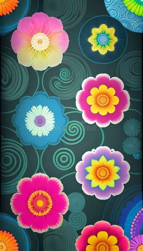 Abstract Floral Pattern A Free Flowing And Organic Pattern That Is Not