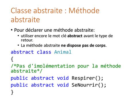 Différence Entre Classe Abstraite Et Interface Communauté MCMS