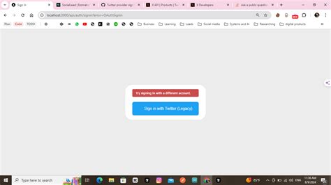Javascript Nextauth Twitter Authentication Not Working Stack Overflow