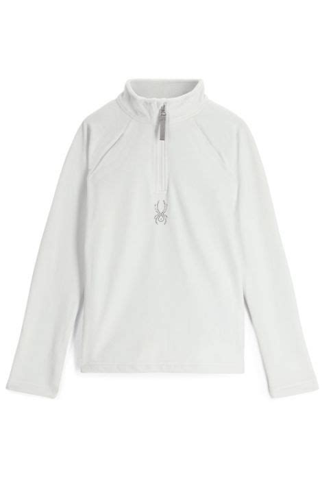 Spyder Shimmer Bug Velour Skivvy White