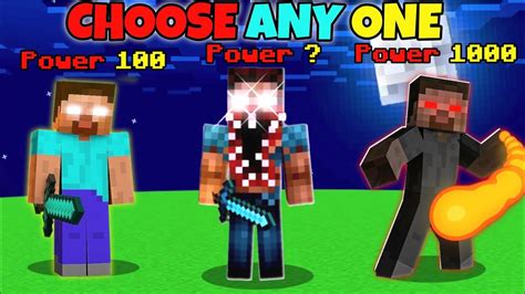 Minecraft But I Can Choose Scary Entities Power Youtube