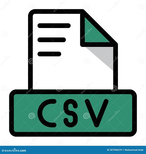 Csv File Icon Colorful Style Design Document Format Text File Icons Extension Type Data