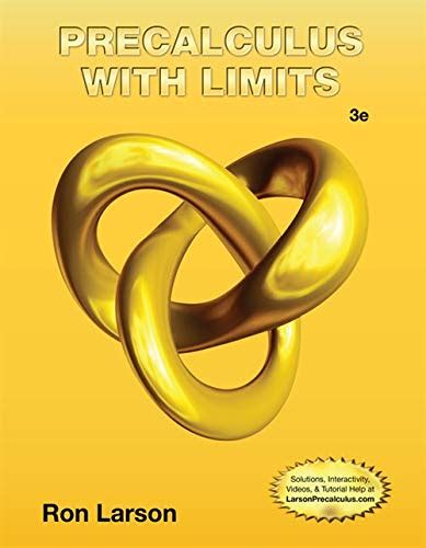 Precalculus With Limits Larson Ron 9781133947202 Amazon Com Books